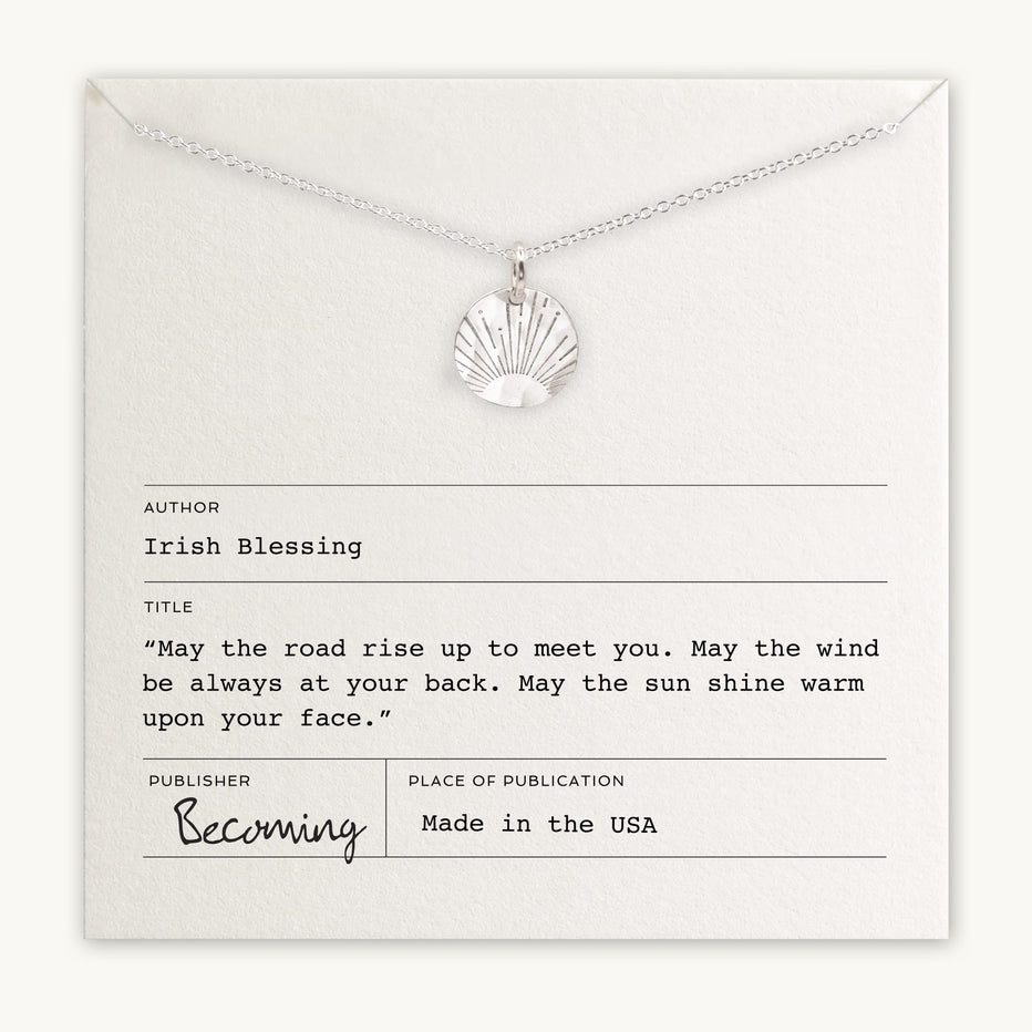 Irish Blessing Necklace - Celtic Traditional Blessing Jewelry ...